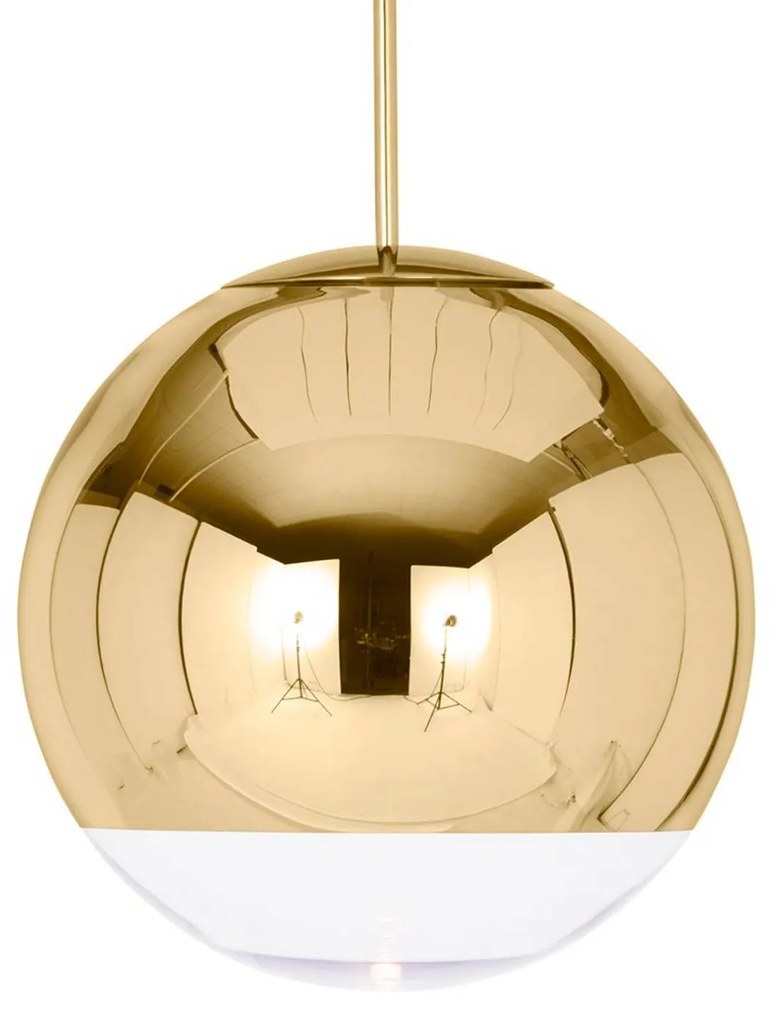 Tom Dixon Mirror Ball závěsné světlo zlaté, 40 cm