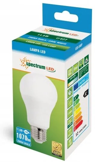 Toolight - LED studená žárovka E-27 230V 11,5W 1070lm 13909, OSW-01200