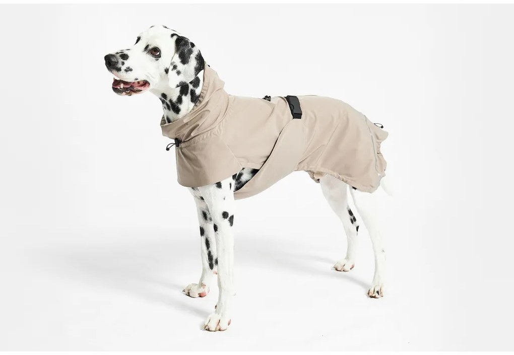 Pláštěnka pro psa MiaCara Valentina béžová Velikost: Velikost 5: Délka zad 42-48 cm