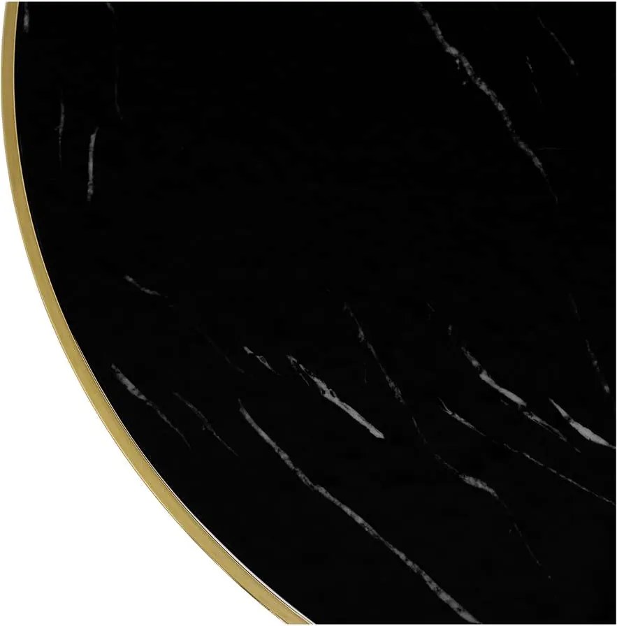 Jídelní stůl Tirana, černá / zlatá