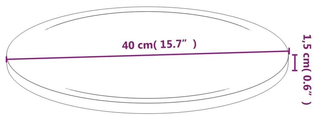 Prkénka na krájení 6 ks Ø 40 x 1,5 cm bambus - Default Title
