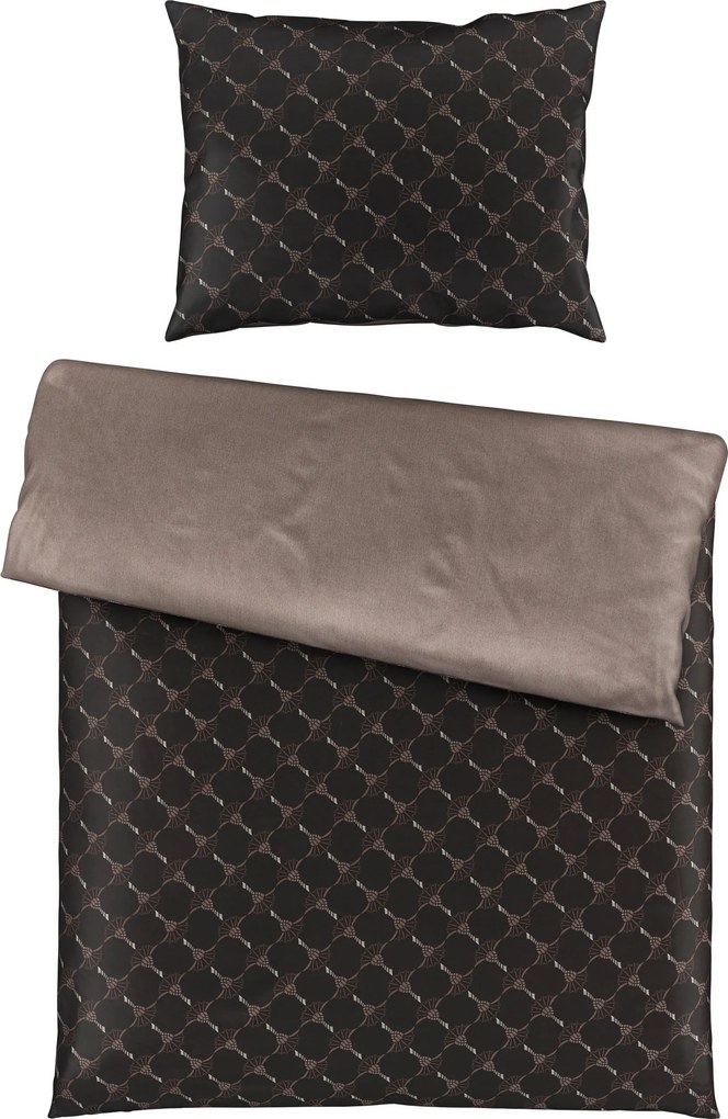 XXXLutz OBOUSTRANNÉ POVLEČENÍ, makosatén, hnědá, černá, 140/200 cm Joop! - Povlečení - 004977051202