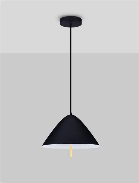 LED černý moderní lustr Oros