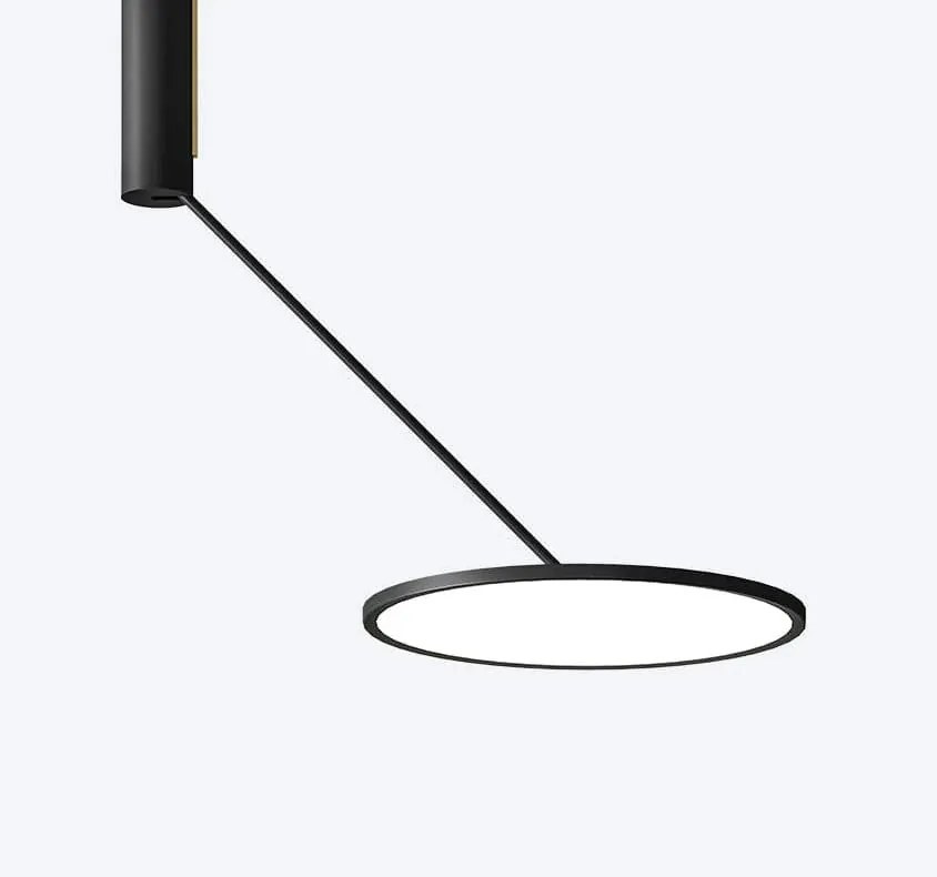 Zava Alioth, černé stropní/závěsné nastavitelné svítidlo LED 33W 3000K, průměr 50cm, stmívatelné
