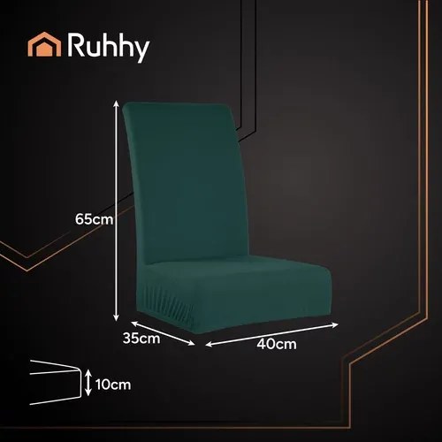 Univerzální potahy na židle – 6 kusů – Zelená