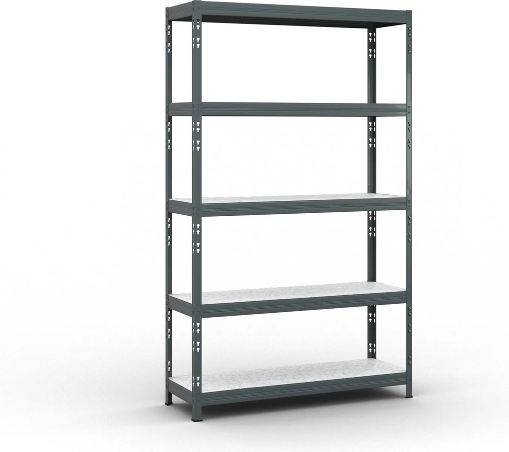 Policový regál 1966x1200x400 mm, nosnost 280kg