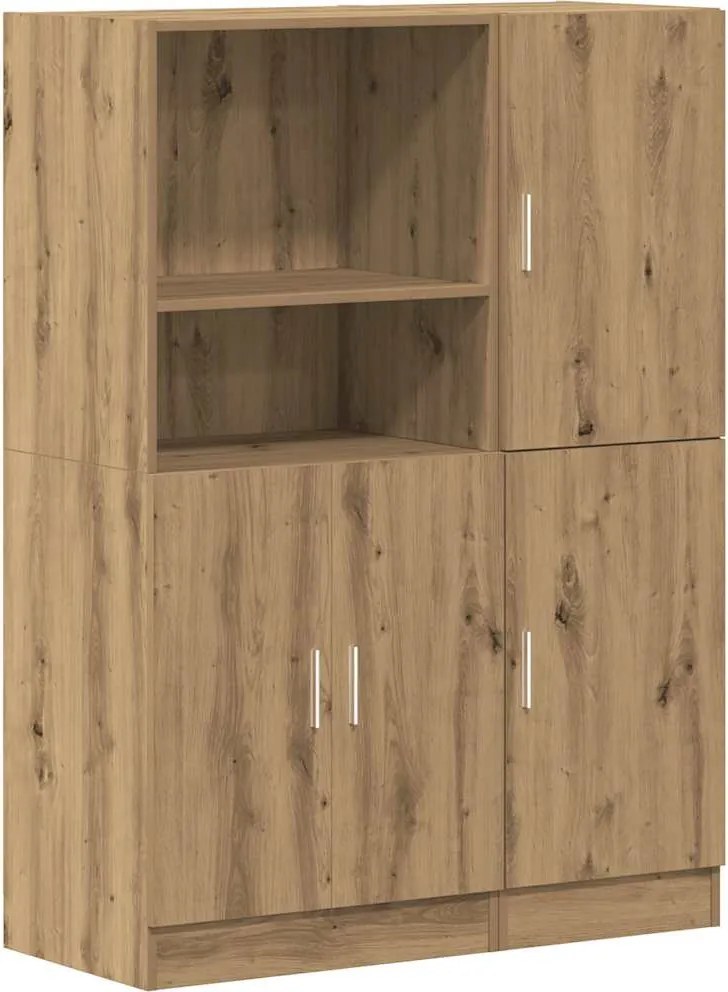 Sada 2 kusů kuchyňských skříněk dub artisan kompozitní dřevo 3324150