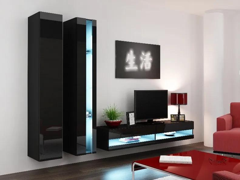 Cama Meble Obývací stěna VIGO NEW 5 Barva: černá