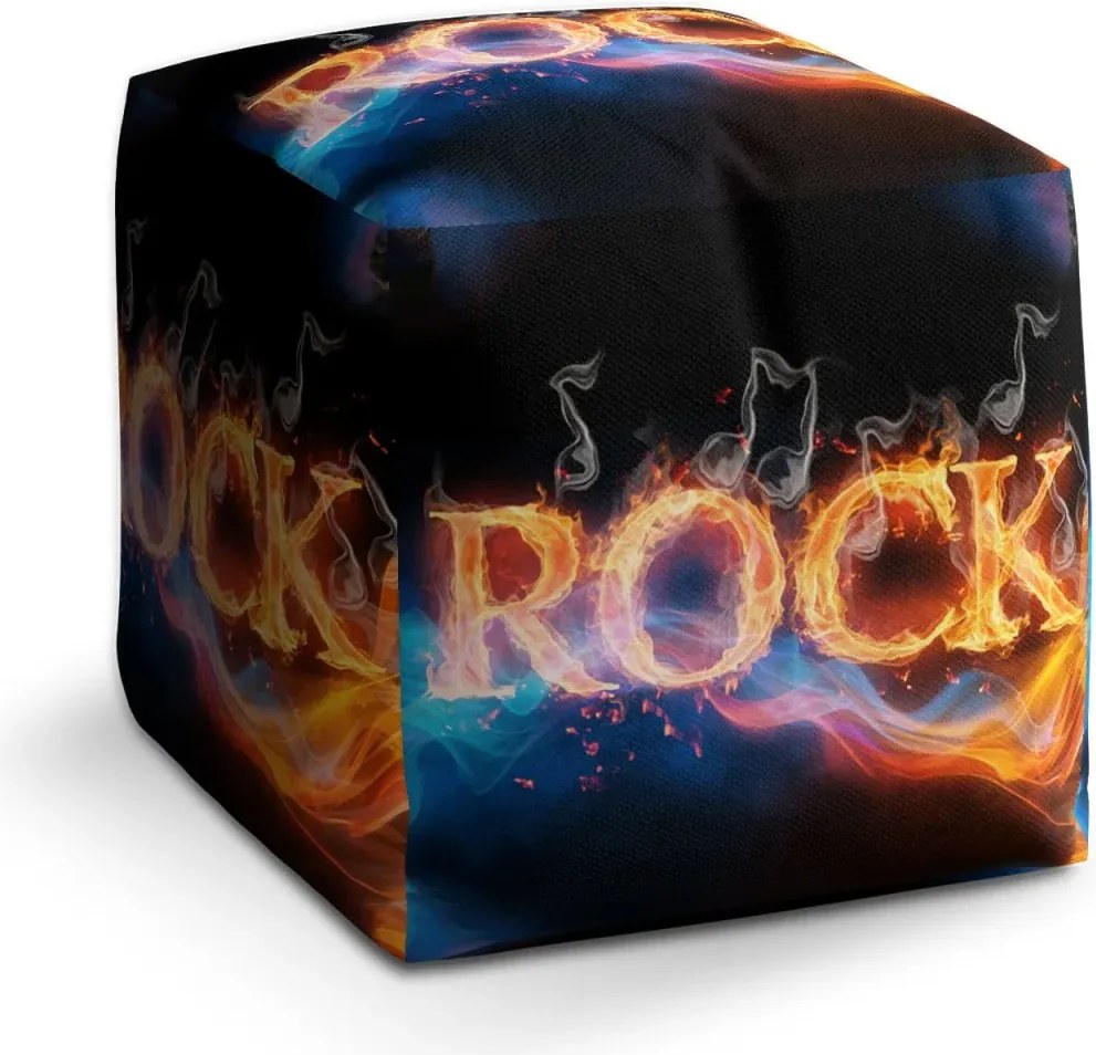 Sablio Taburet Cube Rock - 60x60x60 cm