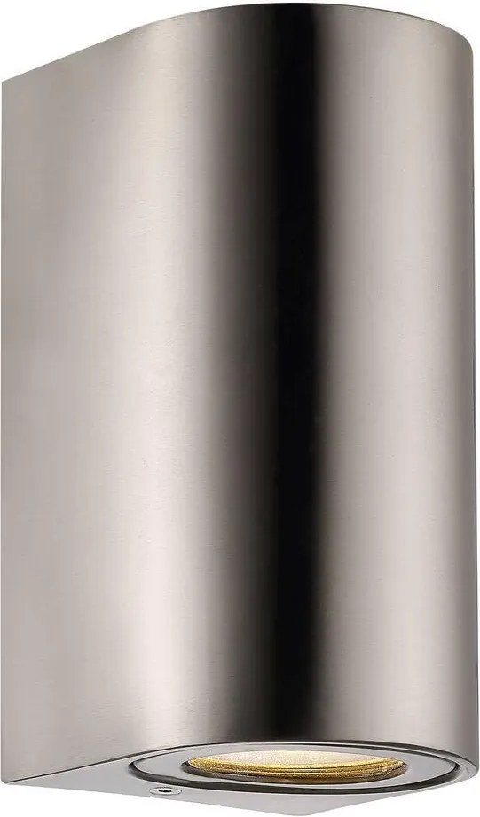 NOR 49721034 Venkovní nástěnné svítidlo Canto Maxi 2 2x28W GU10 nerez ocel čirá - NORDLUX