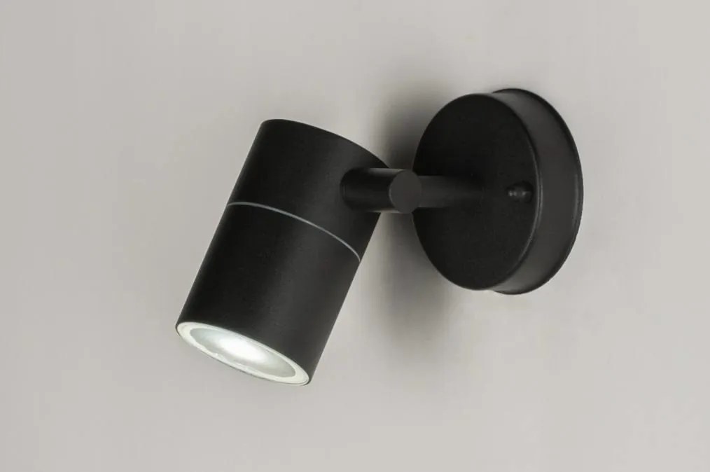Nástěnné venkovní LED svítidlo Aterio Black Plus
