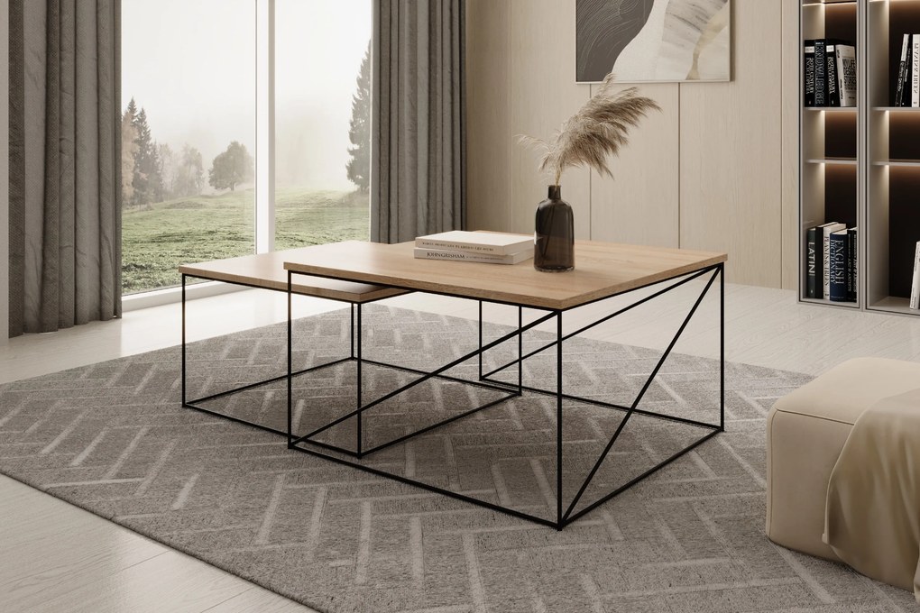 ADRK Furniture Konferenční stolek 2v1 Licco CT-LIC-B-S