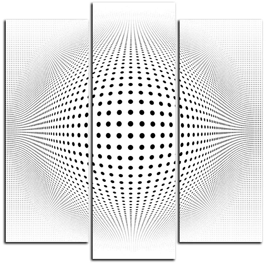 Obraz na plátně - Abstraktní geometrická sfera - čtverec 3218C (105x105 cm)