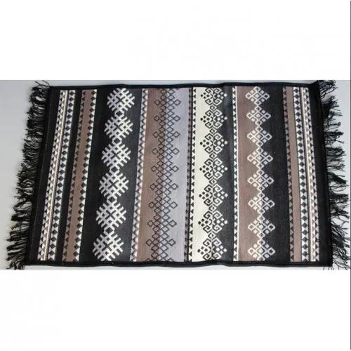 Tkaný koberec Kelim K845 60x90cm, černý