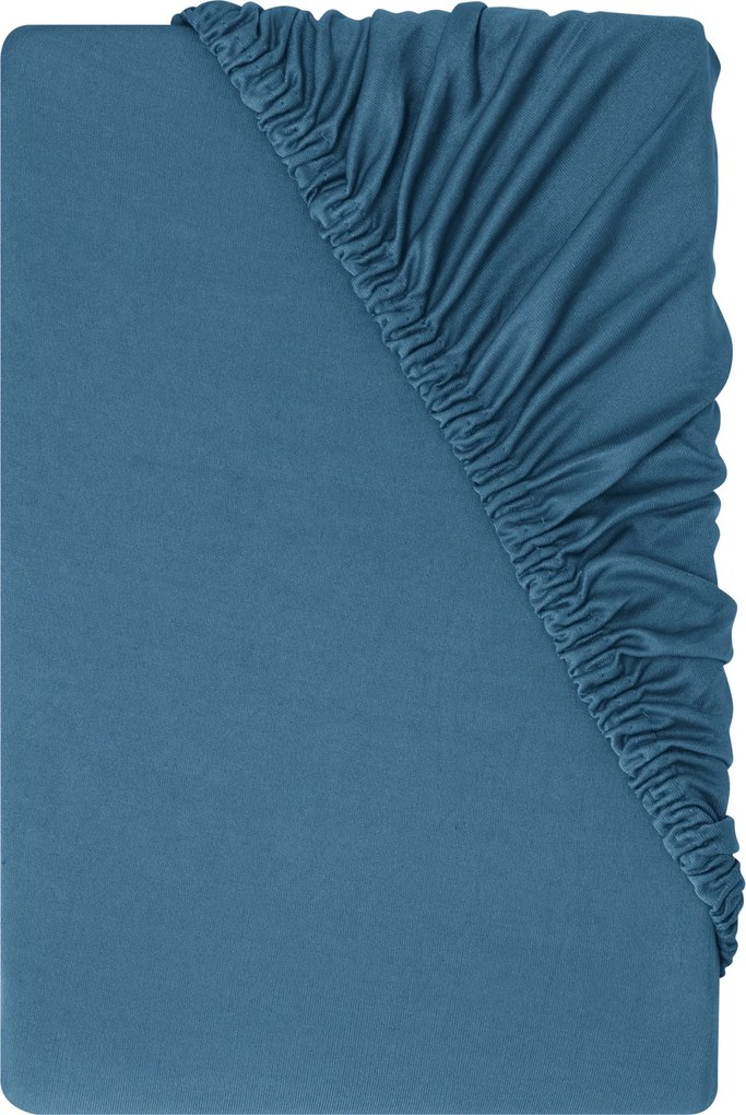 Livarno® Žerzejové napínací prostěradlo, 90–100 x 200 cm (modrá)