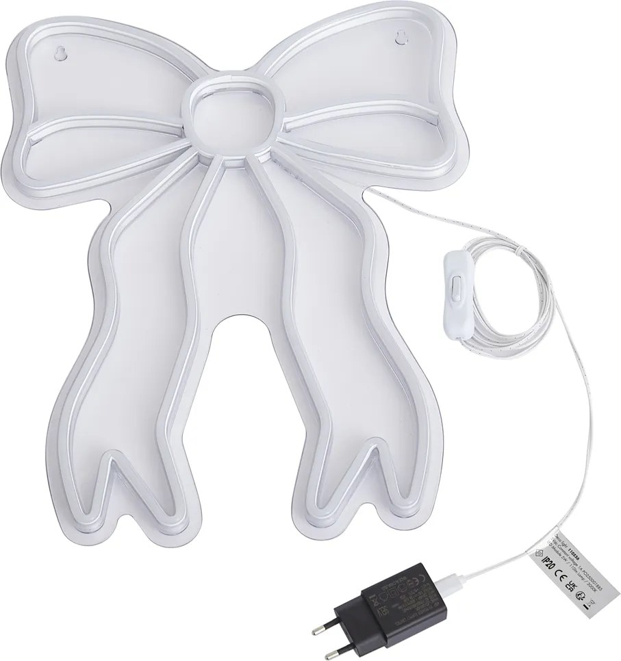 Neonová nástěnná lampa teplá bílá vč. LED - Bow
