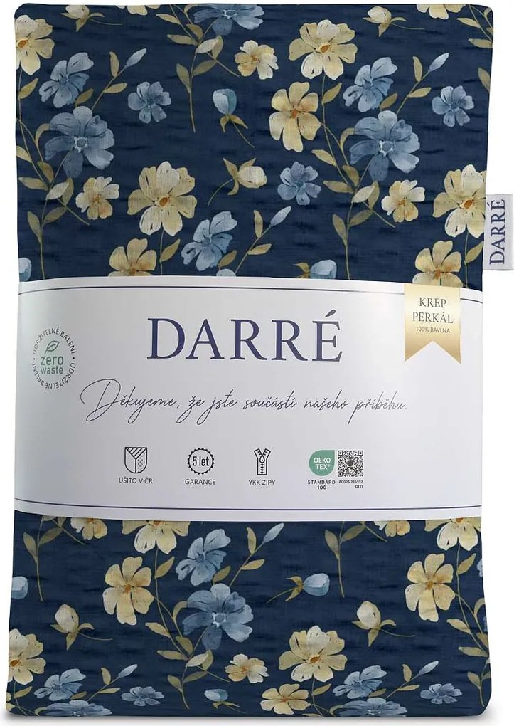 Krepové prodloužené povlečení Bloom - duo Velikost: 140 x 220 + 70 x 90