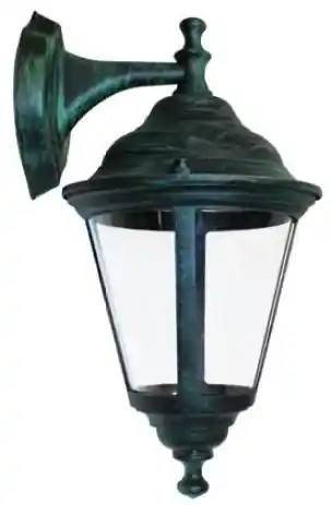 ACA Lighting Venkovní nástěnná lucerna HI6222V max. 60W/E27/IP45,  Green-black | BIANO