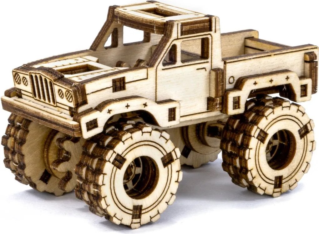 3d puzzle wooden city 3d puzzle superfast monster truck č.3