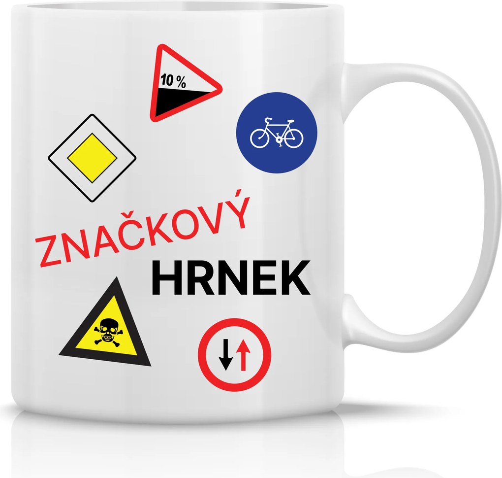 ZNAČKOVÝ HRNEK - klasický bílý keramický hrníček 300 ml