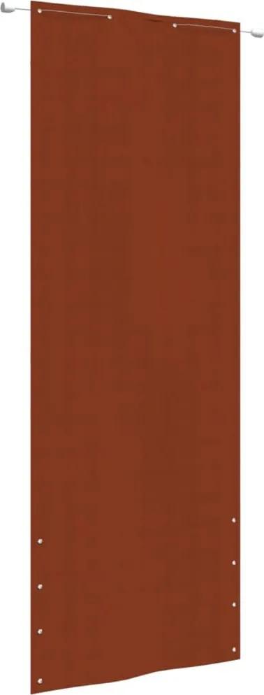 vidaXL Balkónová zástěna 80 x 240 cm oxfordská látka [148493] Barva: Cihlová