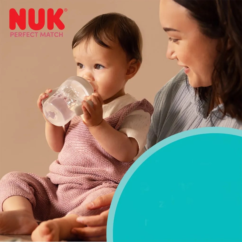 Kojenecká láhev NUK Perfect Match na učení svíticí ve tmě Koala 150 ml