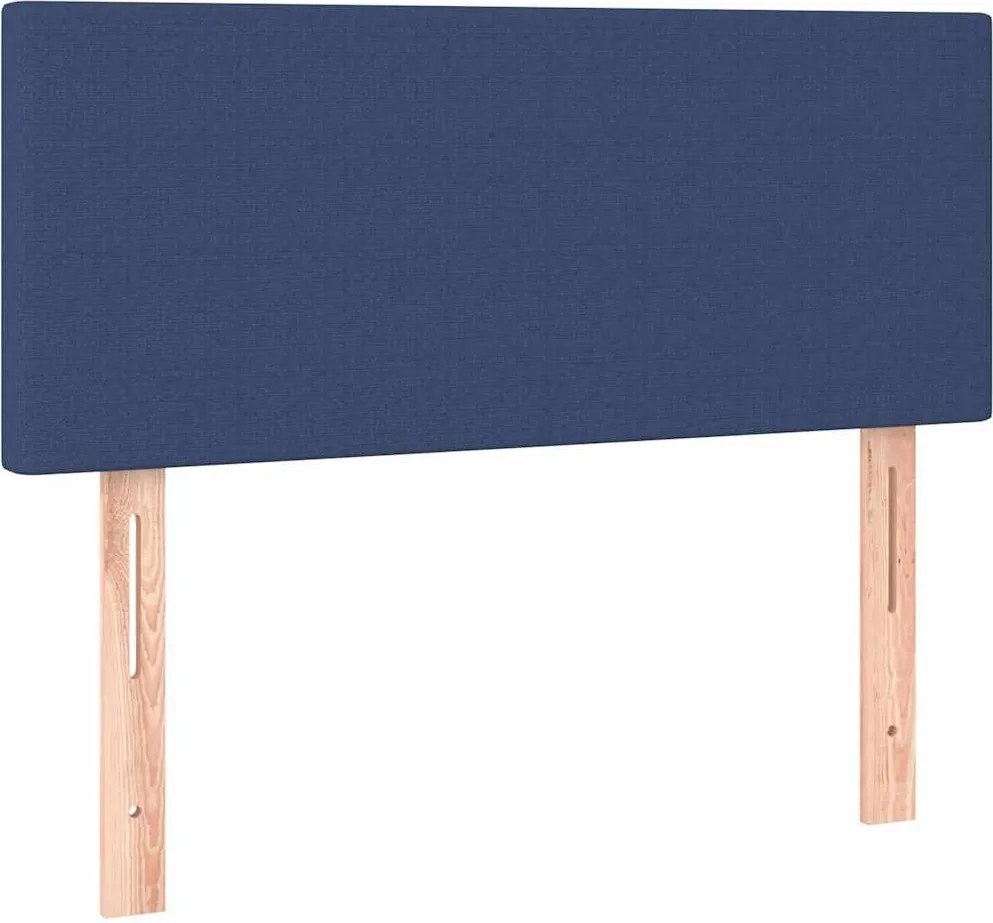 Box spring postel s matrací modrá 80x200 cm textil 3126043