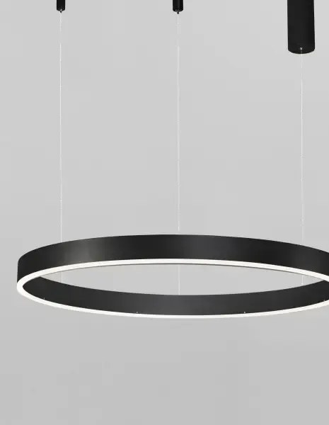 LED lustr Motif 100 černé stmívatelné