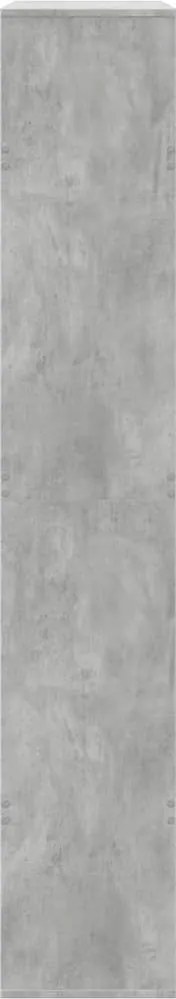 Knihovna betonově šedá 100 x 33 x 187,5 cm kompozitní dřevo 3309378