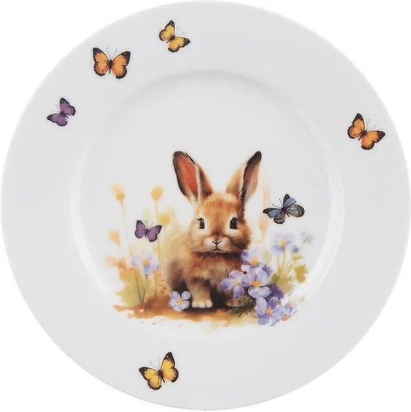 Porcelánový dezertní talíř JARO zajíc   20 cm