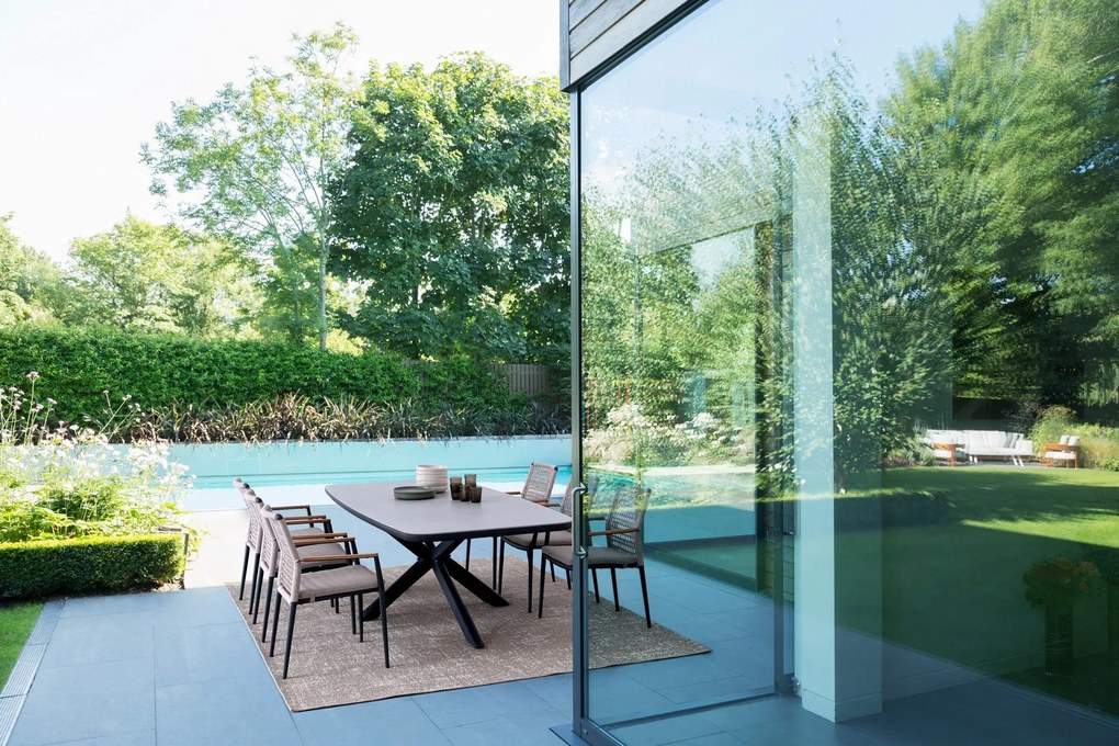 BIZZOTTO Rozkládací jídelní stůl PASCAL 200-260x100 cm antracit
