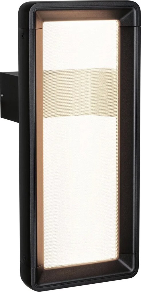 P 93109 LED venkovní nástěnné svítidlo Reana pohybové čidlo HF senzor IP44 176x107mm 3000K 2x3W 230V antracit kov - PAULMANN
