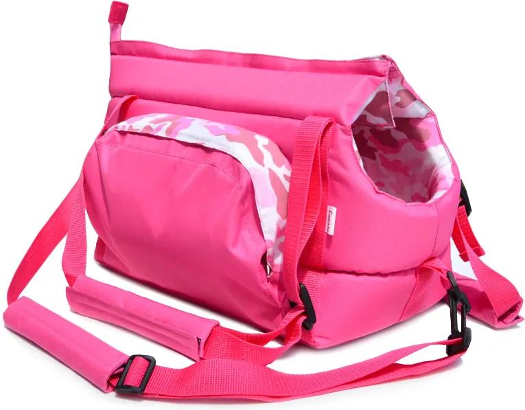 Cestovní taška pro psy, no. 51, růžový maskáč - č.2