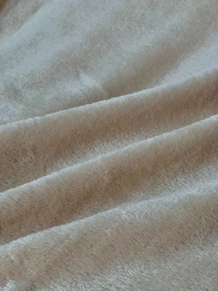 Mikroplyšová deka SOFT, béžová Rozměr: 160 x 200 cm