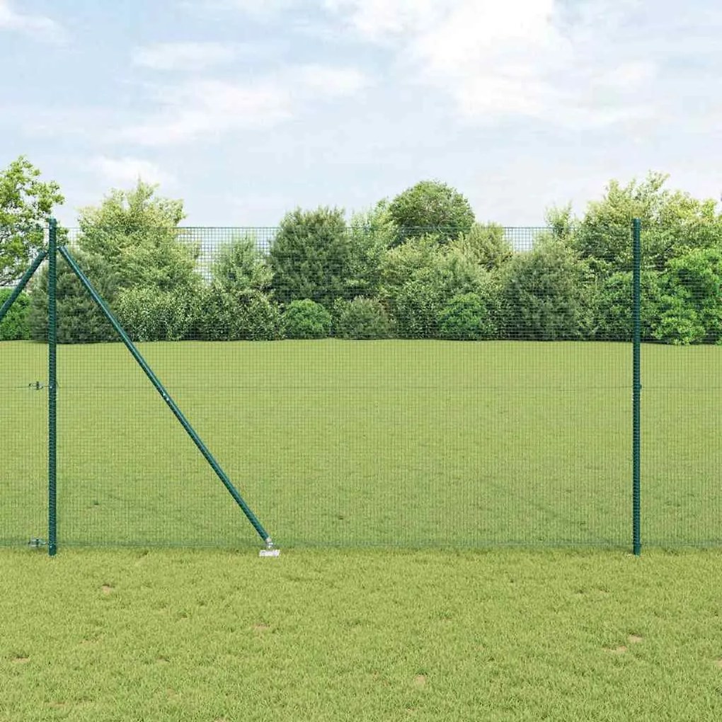 Svařované drátěné ploty s hroty 10 x 1,5 m Ocel potažená PVC 3352058
