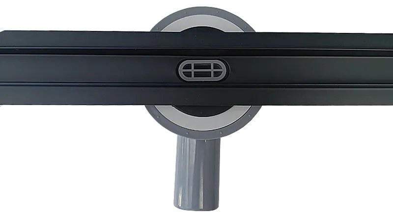 BPS-koupelny Sprchový odtokový žlab DL03 HYD-2606 70 cm, černý