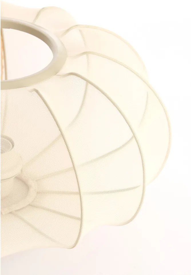 Krémové stropní svítidlo s textilním stínidlem ø 40 cm Plumalia – Light & Living