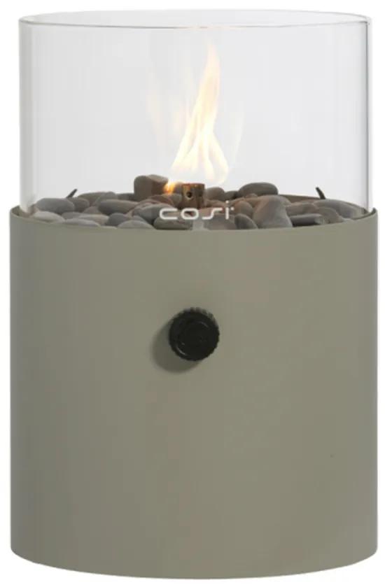 Plynová lucerna COSI Cosiscoop XL, kov olivový ~ Ø20 x výška 31 cm