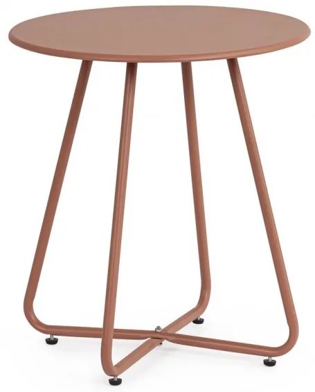 BIZZOTTO Kulatý konferenční stolek JABLE korálová ø45 cm