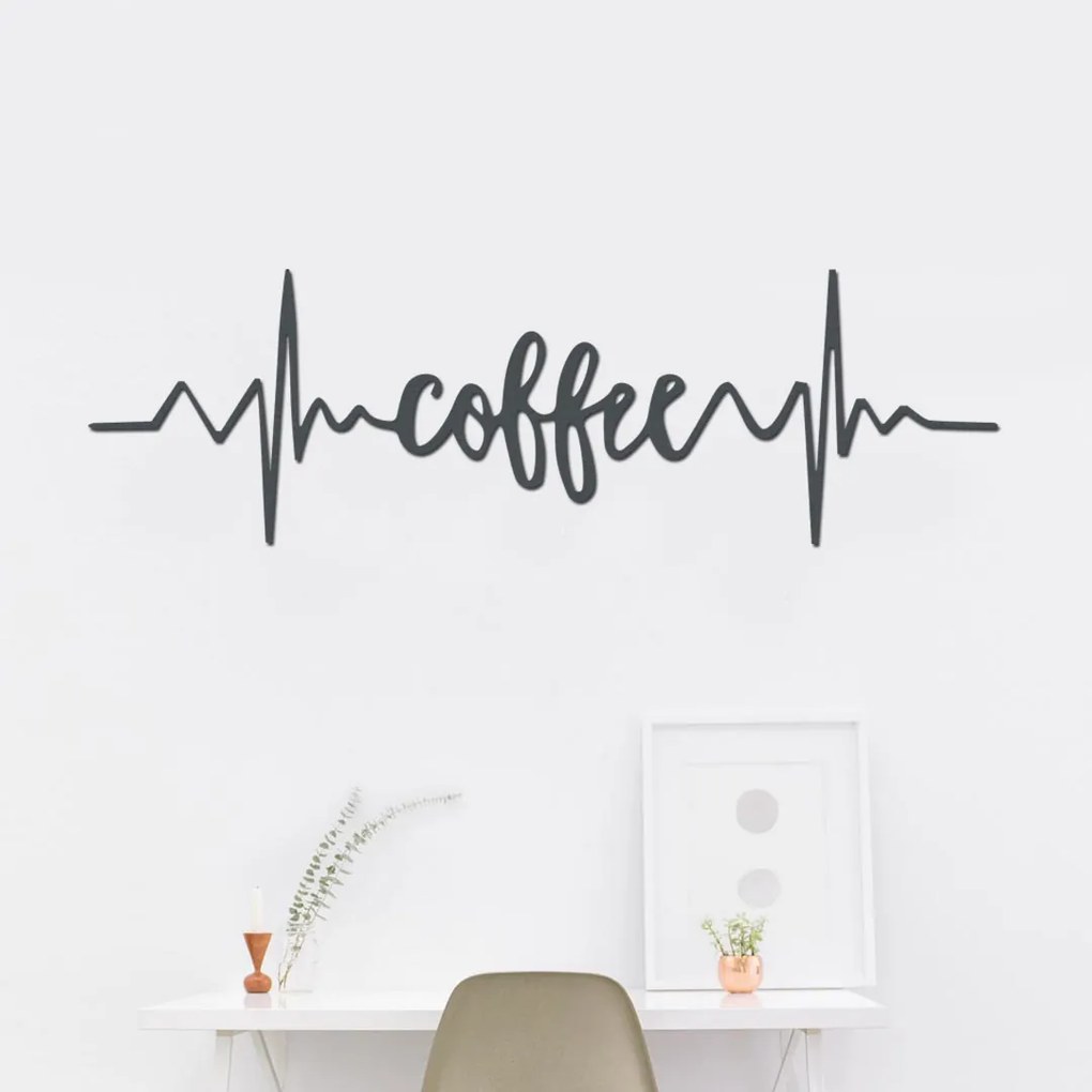 dřevo života Dřevěná dekorace COFFE PULSE Zvolte rozměr (cm): 60x18, Zvolte barvu dekoru: Wenge