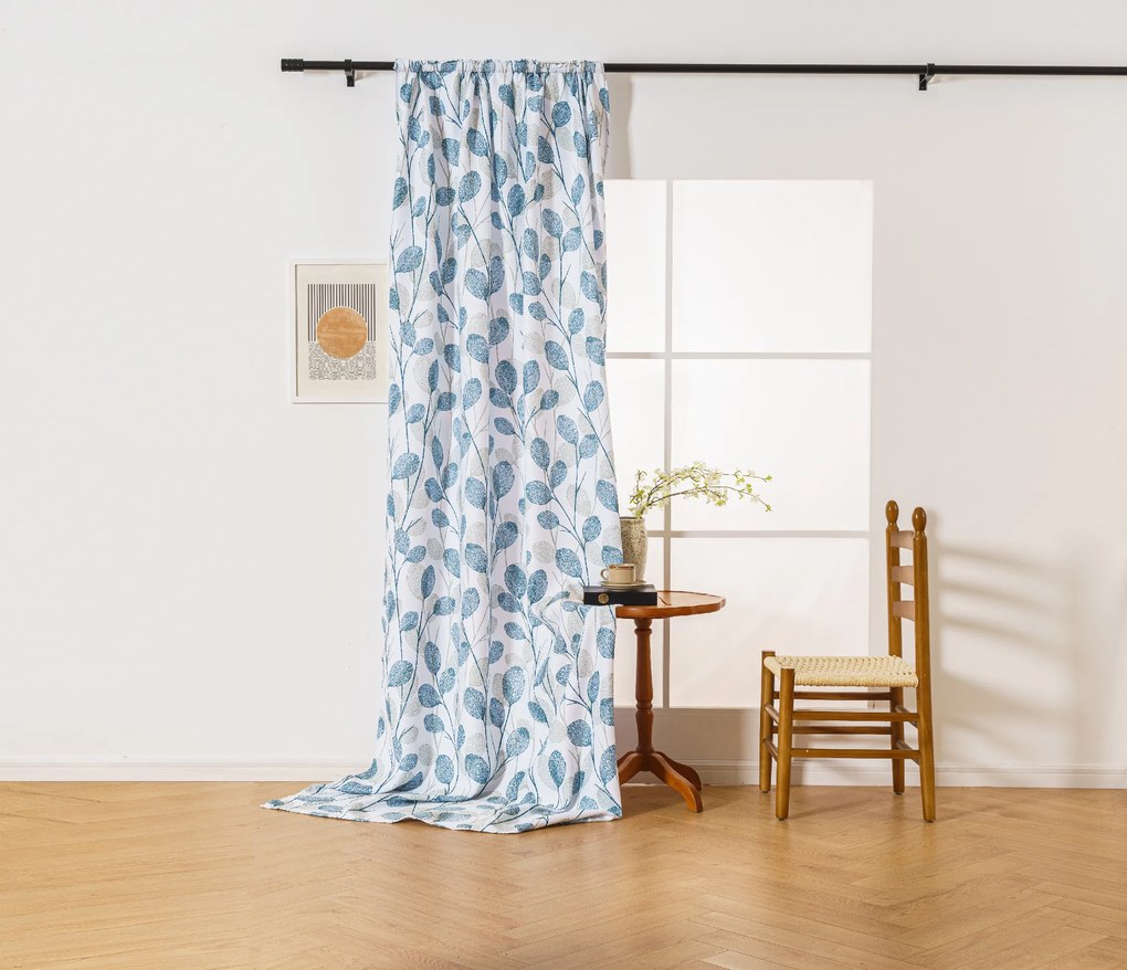 Designový závěs VIENTE 140x270 cm, vzorovaný Zavěšení: Řasící páska