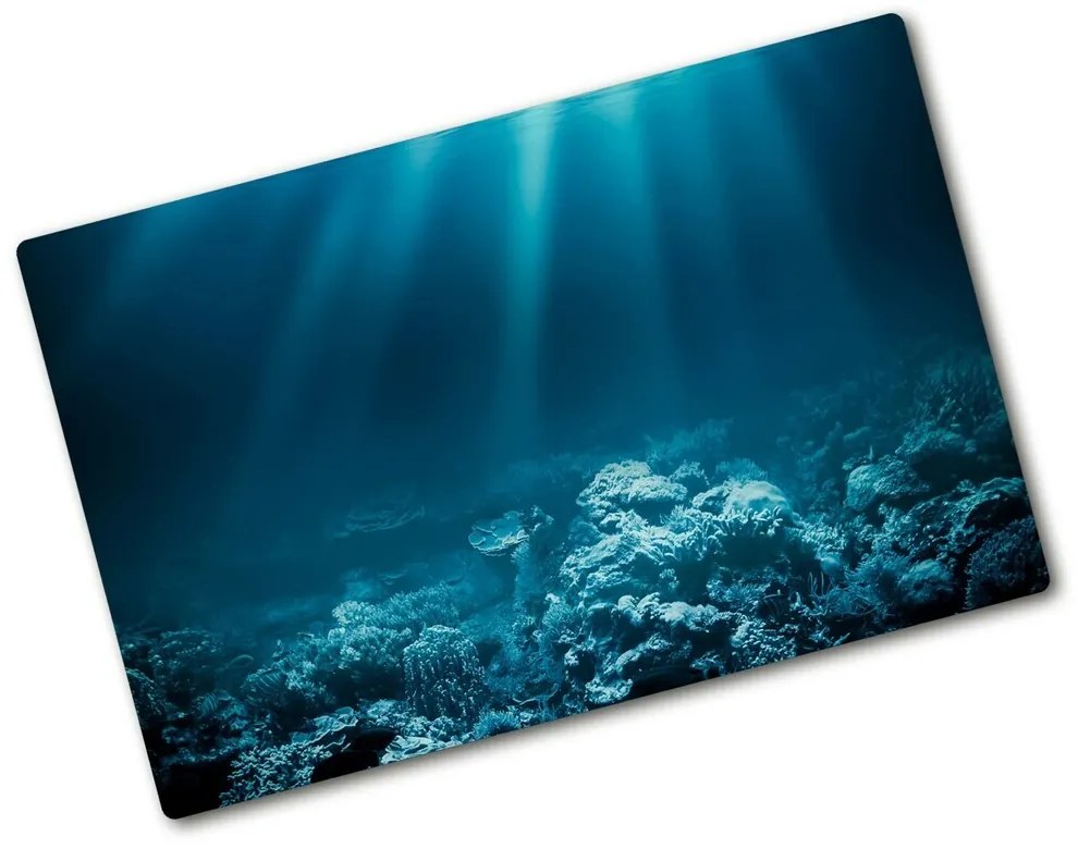 Wallmuralia Kuchyňská deska skleněná Podvodní svět 80x52 cm