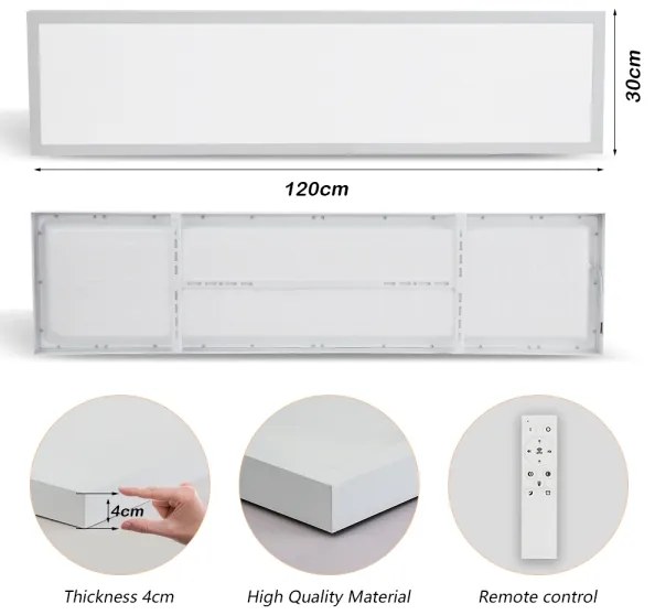 Brilagi-LED Stmívatelné koupelnové svítidlo FRAME SMART LED/50W/230V IP44 bíl+DO