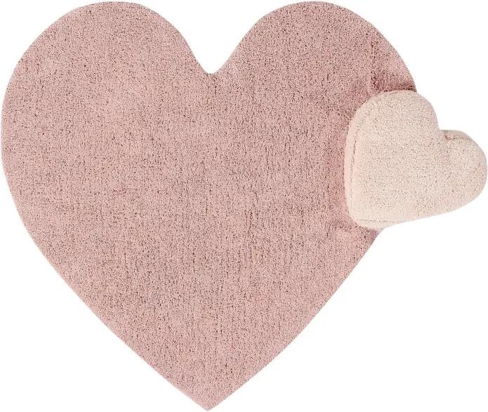 Lorena Canals koberce Bio koberec kusový, ručně tkaný Puffy Love 160x180 srdce