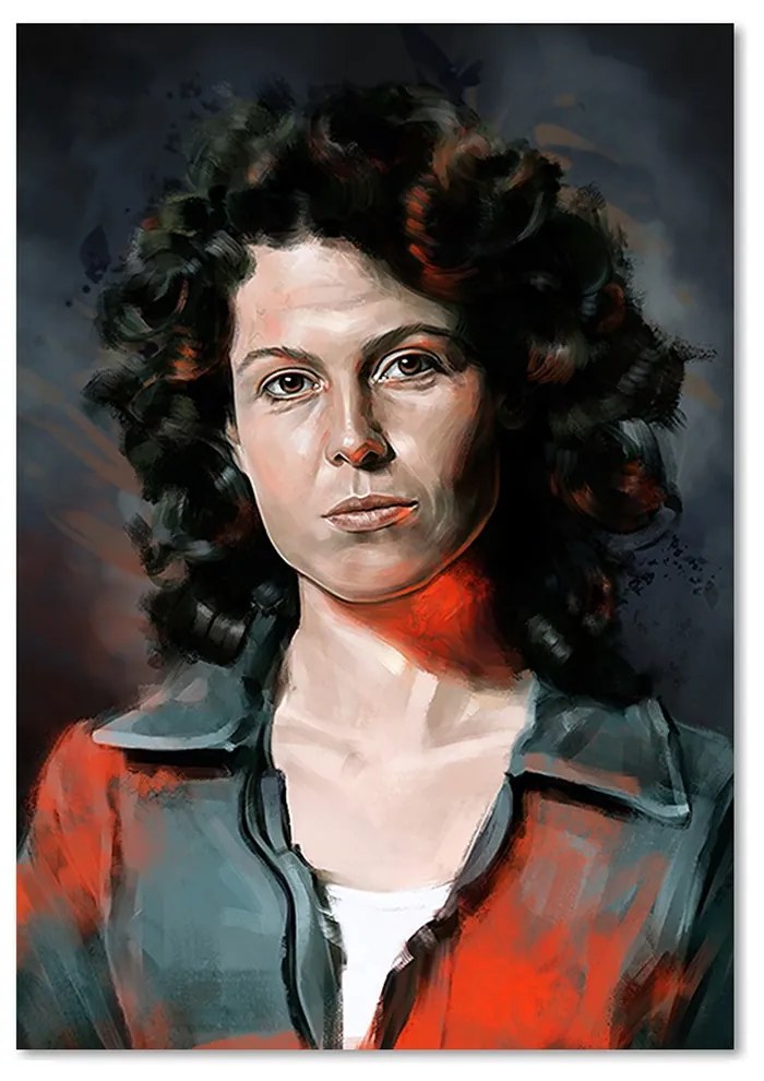 Gario Obraz na plátně Vetřelec, portrét Ellen Ripleyové - Dmitry Belov Rozměry: 40 x 60 cm