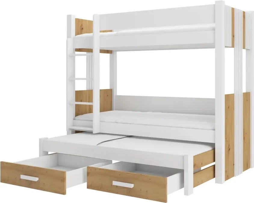 Třílůžková patrová postel ARTEMA 180x80