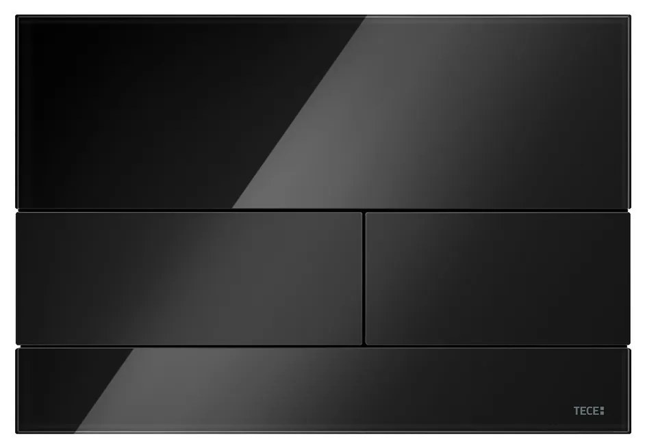 TECEsquare- Ovládací tlačítko, skleněné, černé sklo - černé 9240809