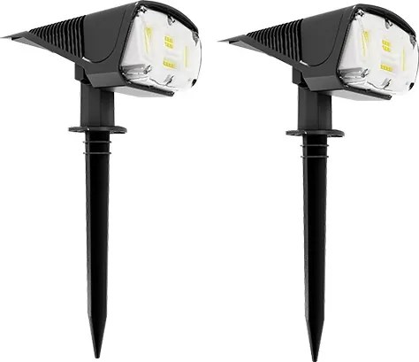 Bezdoteku LEDSolar 42 solární venkovní světlo svítidlo do země 2 ks, 42 LED, bezdrátové, iPRO, 1W, studená barva