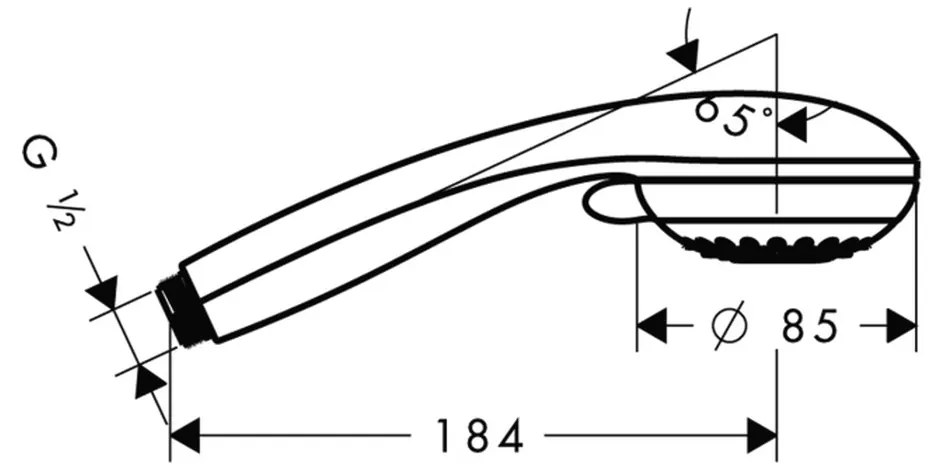 Hansgrohe Crometta 85 - Ruční sprcha Variojet, chrom 28562000