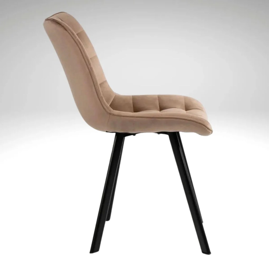 Vikio Jídelní set pro 8 osob 180x90 cm soft dub noha X béžová židle VJS238-8BE-S